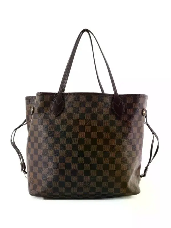 LOUIS VUITTON Neverfull Damier Mm Tote Bag - Brown