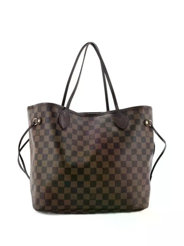 LOUIS VUITTON Neverfull Damier Mm Tote Bag - Brown