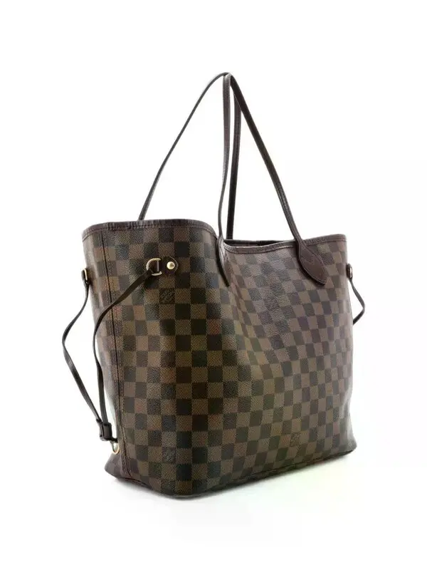 LOUIS VUITTON Neverfull Damier Mm Tote Bag - Brown
