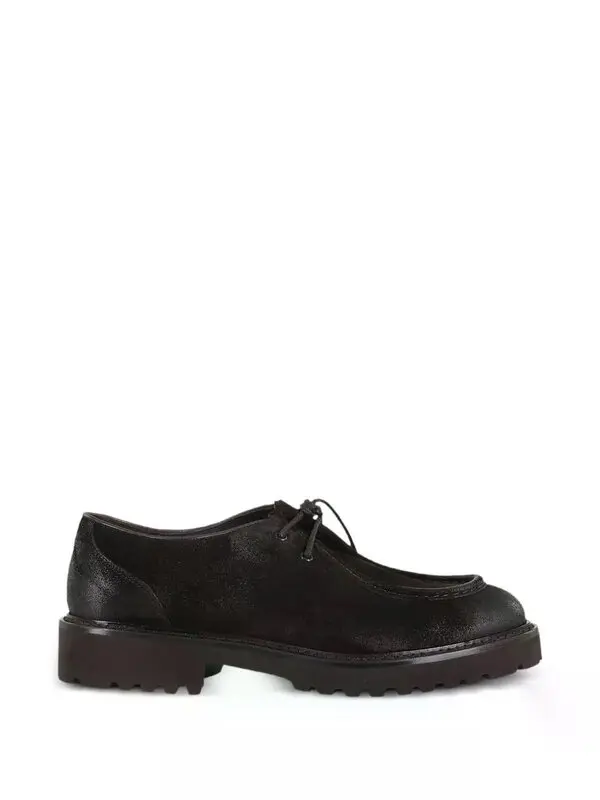 DOUCAL'S Suede Derby Shoes - Brown