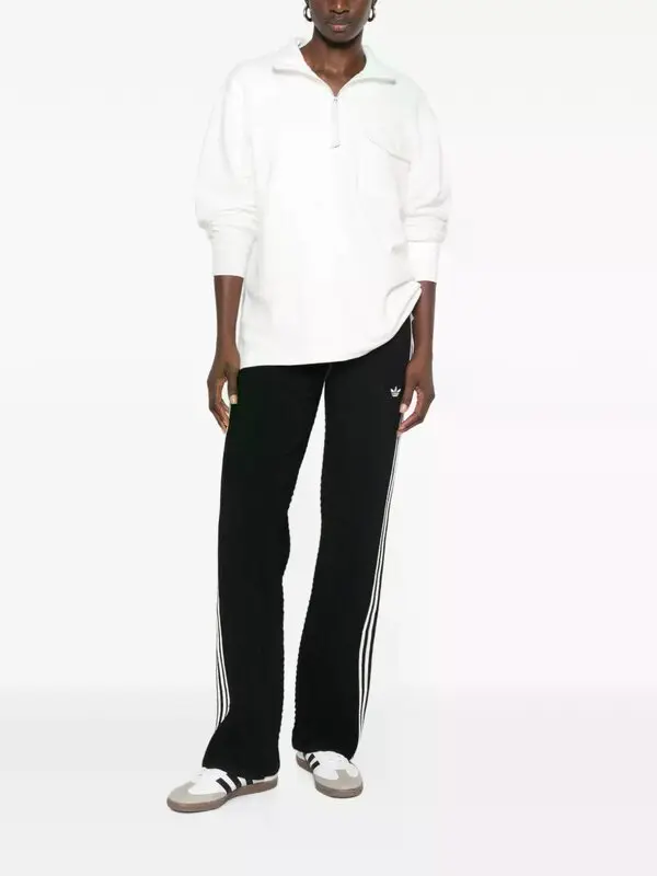 Adidas Cable-knit Side-stripe Track Pants