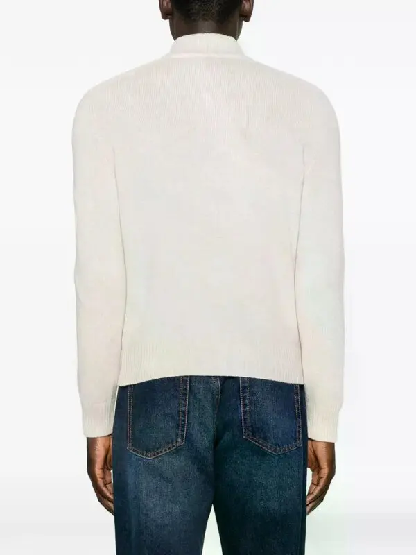 GRAN SASSO Button-up High-neck Sweater