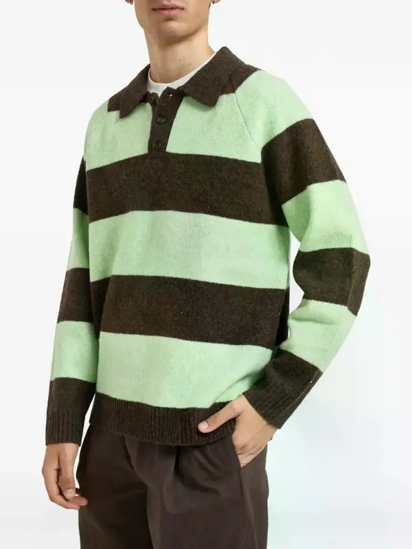 LES DEUX Striped-pattern Polo Shirt
