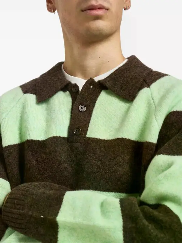 LES DEUX Striped-pattern Polo Shirt