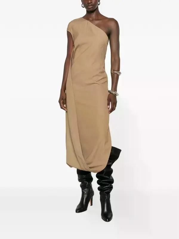 Source Unknown Hasta Asymmetric Maxi Dress