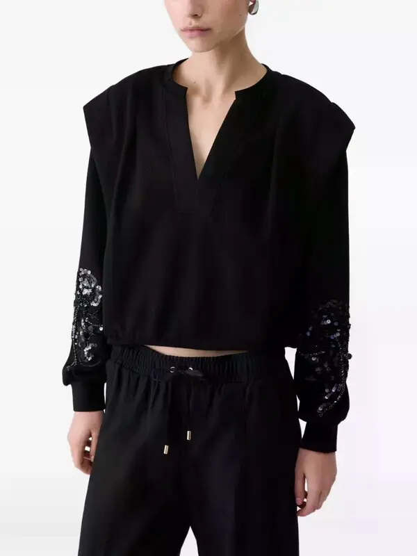 Liu Jo Sweatshirt With Jewel Embroidery
