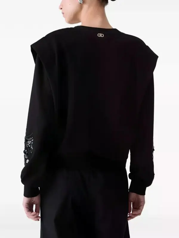 Liu Jo Sweatshirt With Jewel Embroidery