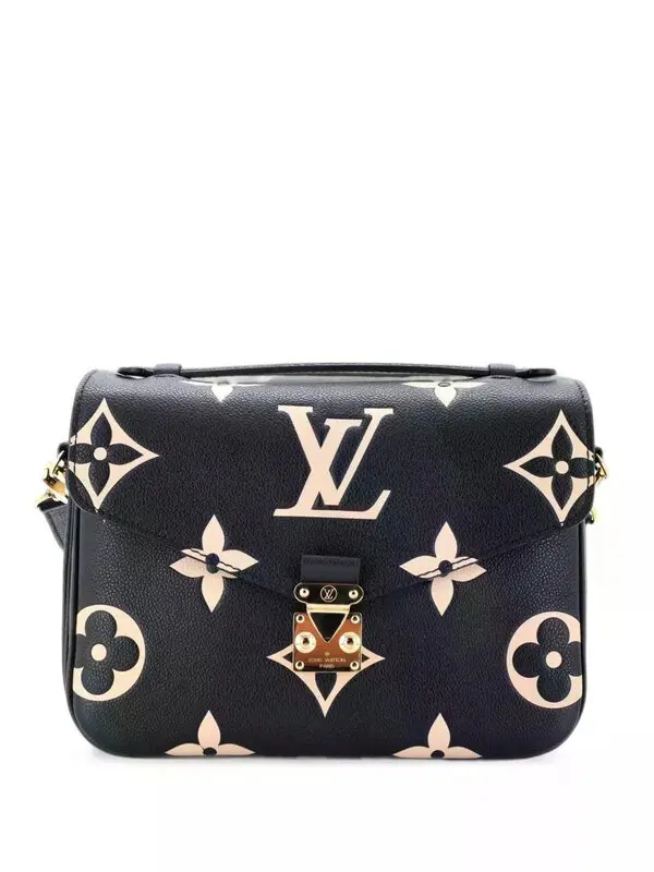 LOUIS VUITTON Bicolor Monogram Empreinte Giant Crossbody Bag - Black