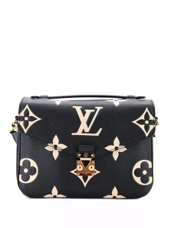 LOUIS VUITTON Bicolor Monogram Empreinte Giant Crossbody Bag - Black