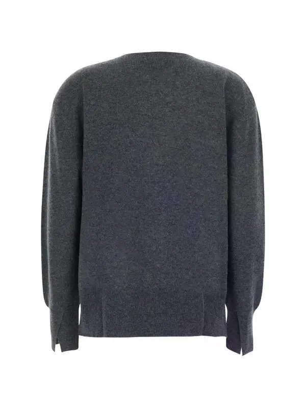 SEMICOUTURE Candy Crew-neck Ribbed-trim Sweater