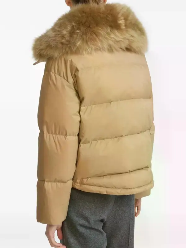YVES SALOMON Lambswool-trim Down Jacket