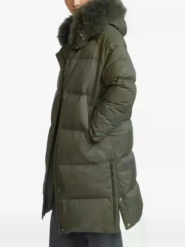 YVES SALOMON Fur-trim Hooded Down Coat