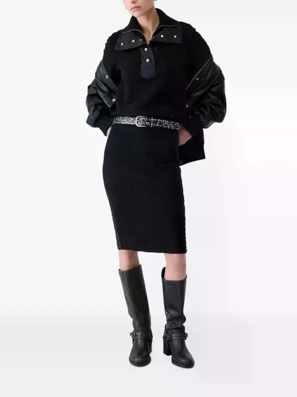 Liu Jo Crocodile-jacquard Sweater