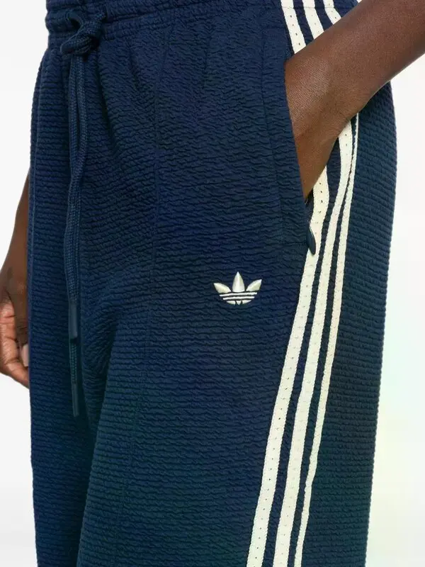 Adidas Seersucker Side-stripe Track Pants