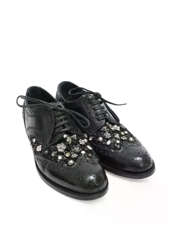 Dolce & Gabbana Studded Embellished Brogue Shoes