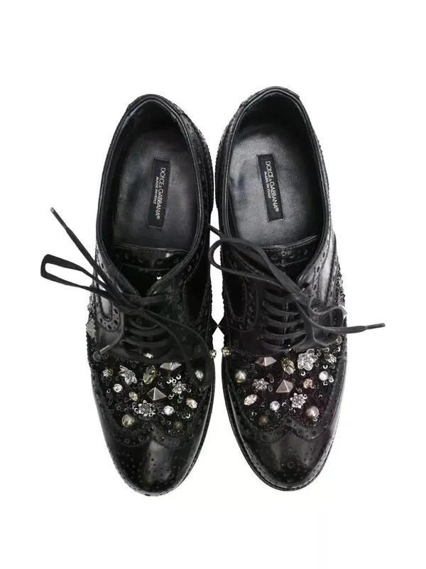 Dolce & Gabbana Studded Embellished Brogue Shoes