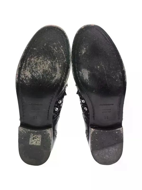 Dolce & Gabbana Studded Embellished Brogue Shoes
