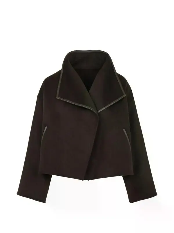YVES SALOMON Lambskin-trim Double-sided Jacket