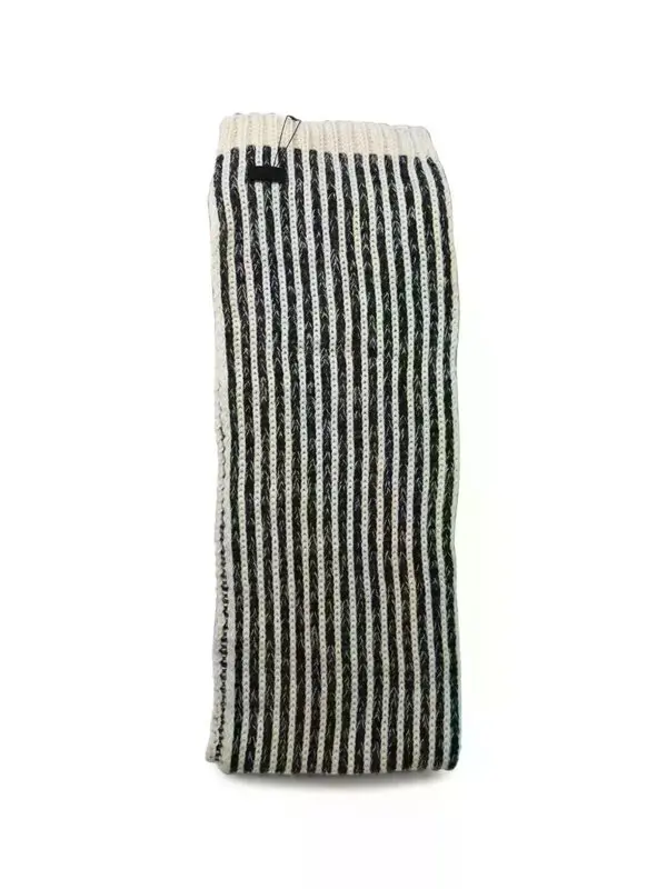 Saint Laurent Crochet-knitted Scarf - Neutrals
