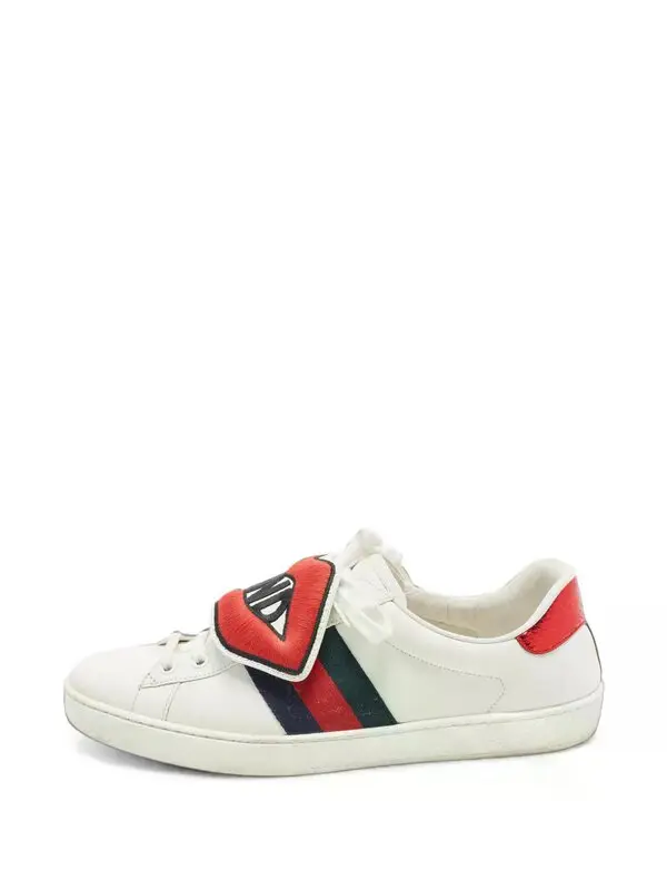 Gucci Ace Removable-patch Sneakers - White