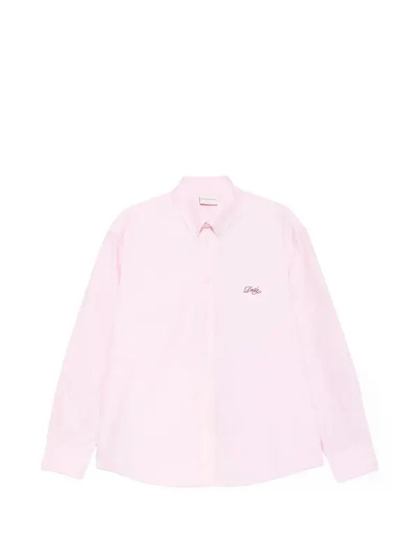 Drole De Monsieur Boxy Embroidered-logo Shirt