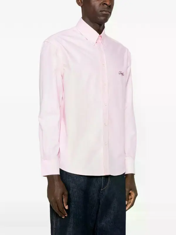 Drole De Monsieur Boxy Embroidered-logo Shirt