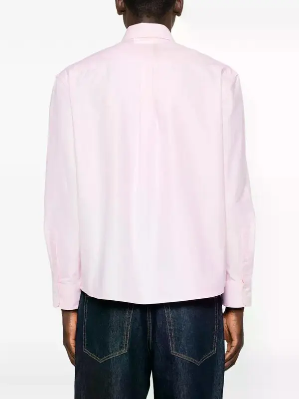 Drole De Monsieur Boxy Embroidered-logo Shirt