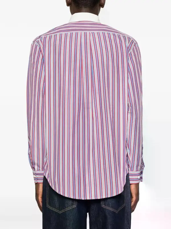 Drole De Monsieur Striped Long-sleeve Shirt