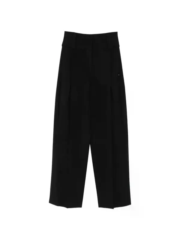 Sportmax Pleated Wide-leg Trousers