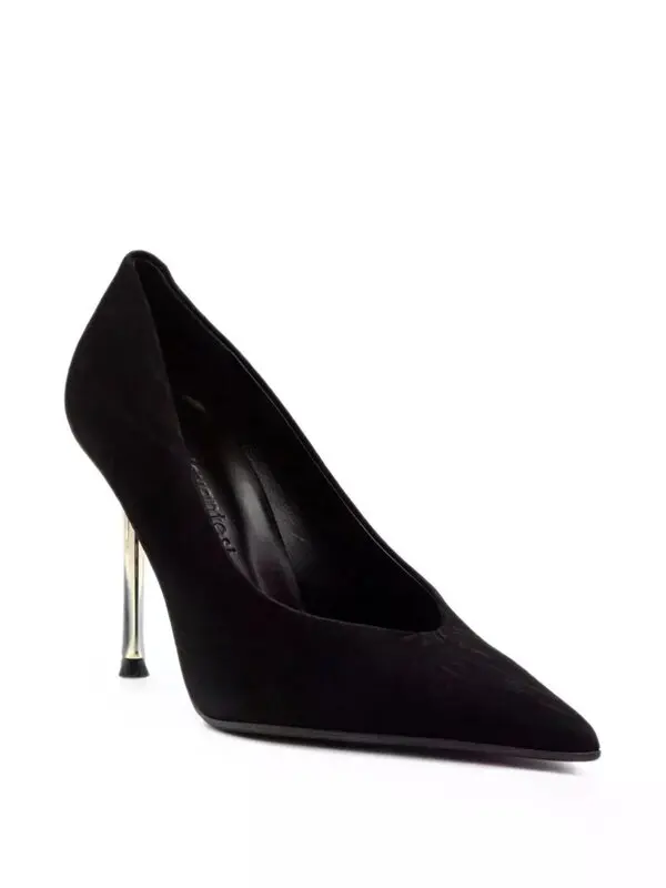 SERGIO LEVANTESI Suede Tapered-toe Pumps - Black