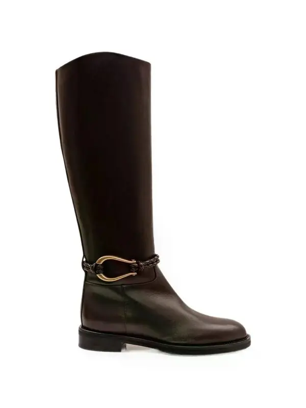 Roberto Festa Braided Buckle-detail Boots
