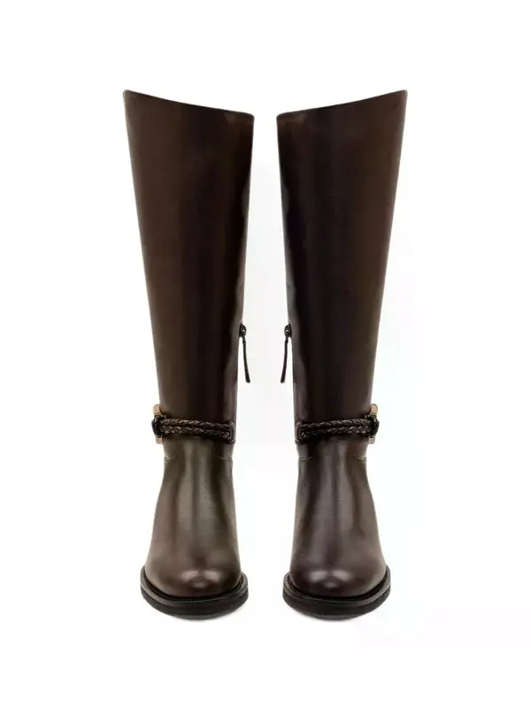 Roberto Festa Braided Buckle-detail Boots
