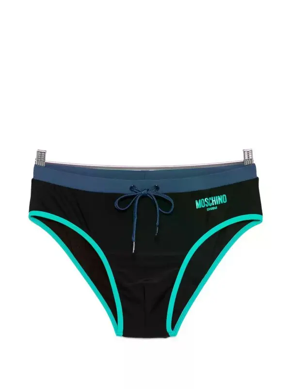 Moschino Logo-print Drawstring Swimming Trunks
