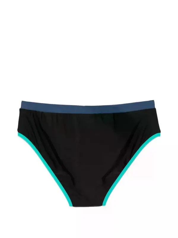 Moschino Print Drawstring Swimming Trunks - Black
