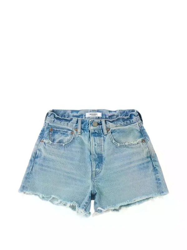 Moussy Vintage Lincoln Frayed Denim Shorts