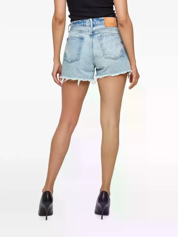 Moussy Vintage Lincoln Frayed Denim Shorts
