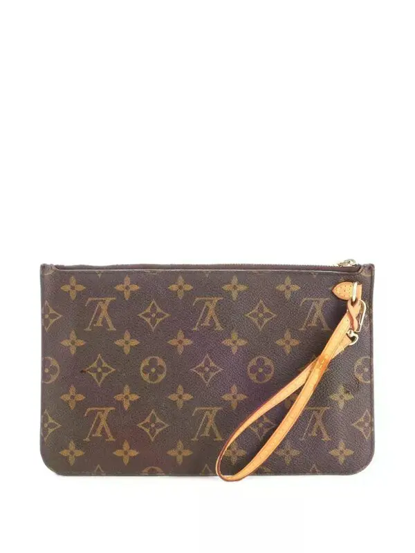LOUIS VUITTON Neverfull Pochette Monogram Canvas Large Pouch