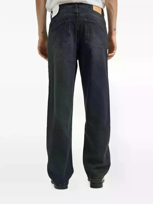 LES DEUX Washed-effect Straight-leg Jeans