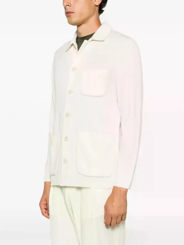 LARDINI Patch-pocket Button-up Cardigan