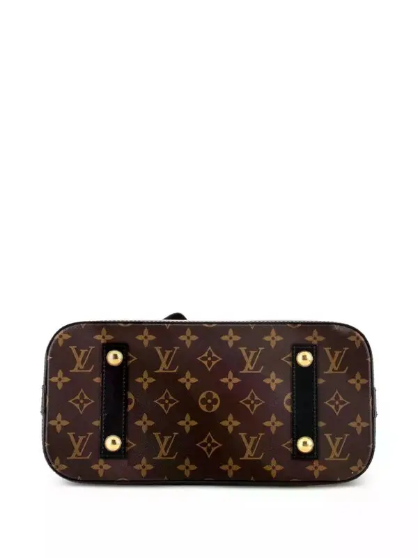 LOUIS VUITTON Alma Handbag Vernis With Monogram Canvas Pm Satchel