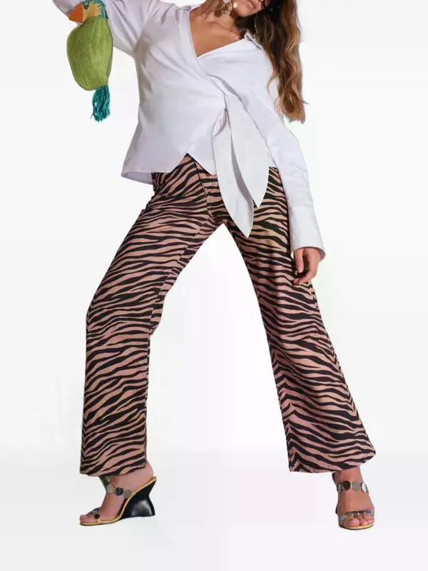 SIMONMILLER Rumie Tiger-print Jeans