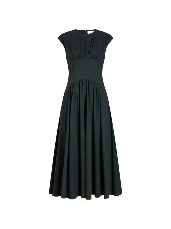 Proenza Schouler White Label Nyssa Gathered-waist Midi Dress - Green