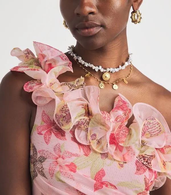 PatBO Orchid Bloom Mini Dress
