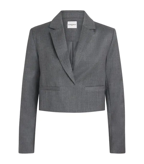 Claudie Pierlot Wool Cropped Blazer