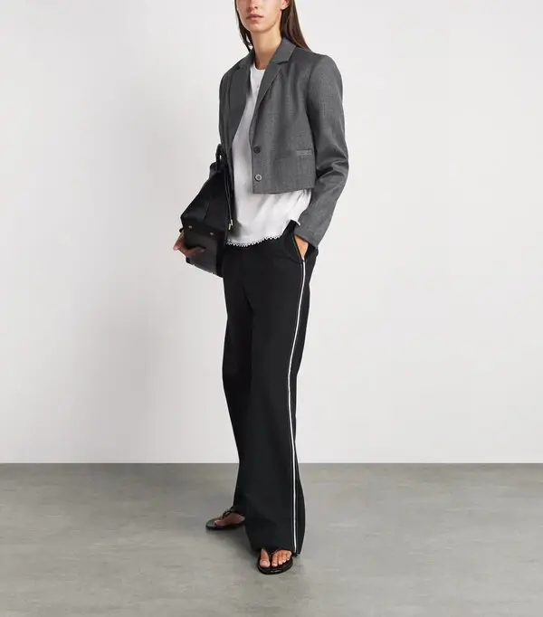 Claudie Pierlot Wool Cropped Blazer