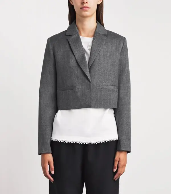 Claudie Pierlot Wool Cropped Blazer