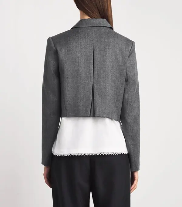 Claudie Pierlot Wool Cropped Blazer