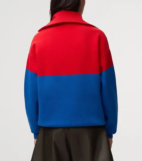 Loewe Cotton-blend Quarter-zip Sweatshirt