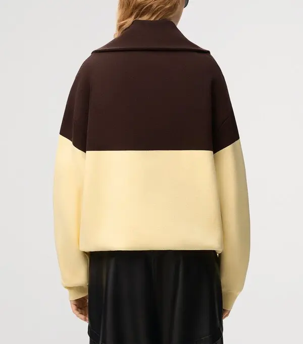 Loewe Cotton-blend Quarter-zip Sweatshirt