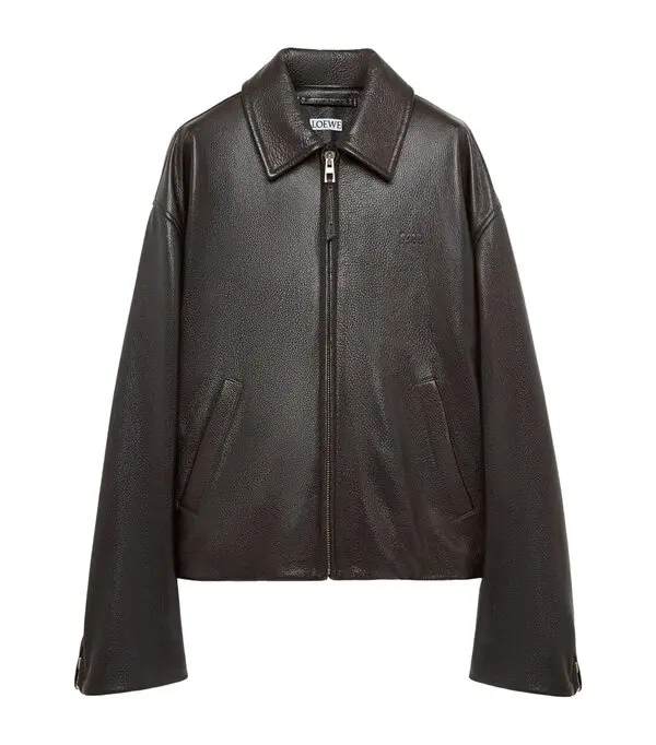Loewe Deerskin Zip-up Jacket